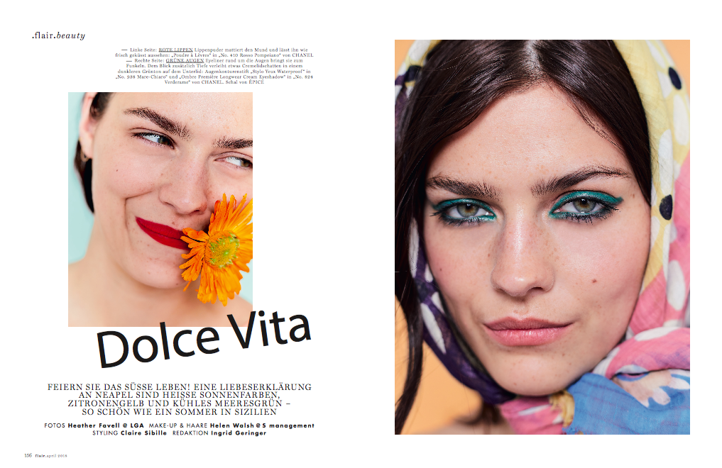 Helen Walsh for Flair Magazine - S Management